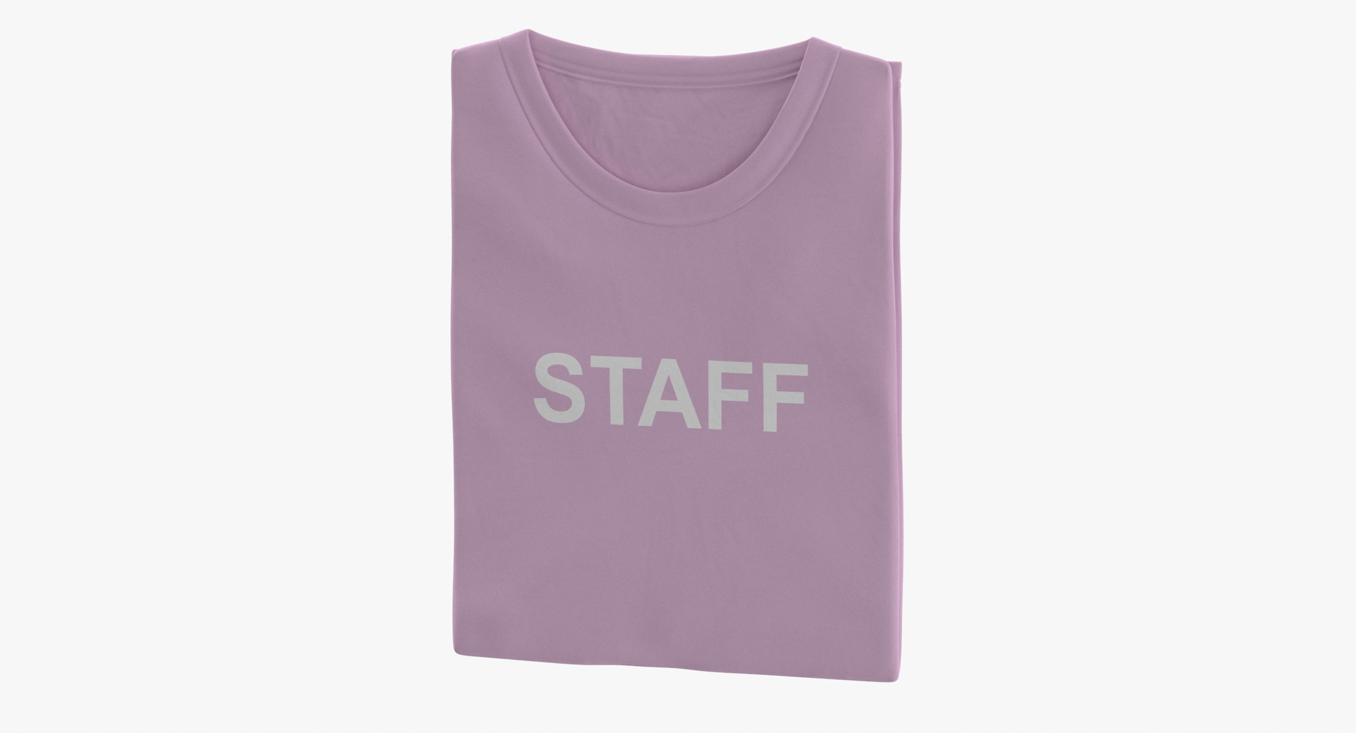 Female Crew Neck Folded Pink Staff 01 3D model - TurboSquid 1762618