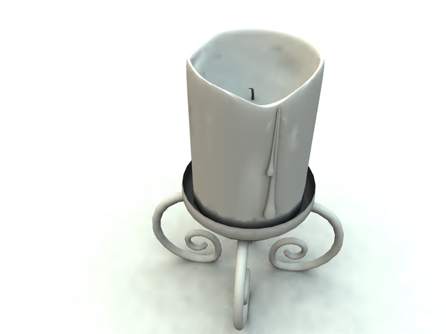 Candle Bryce Vue 3d Model