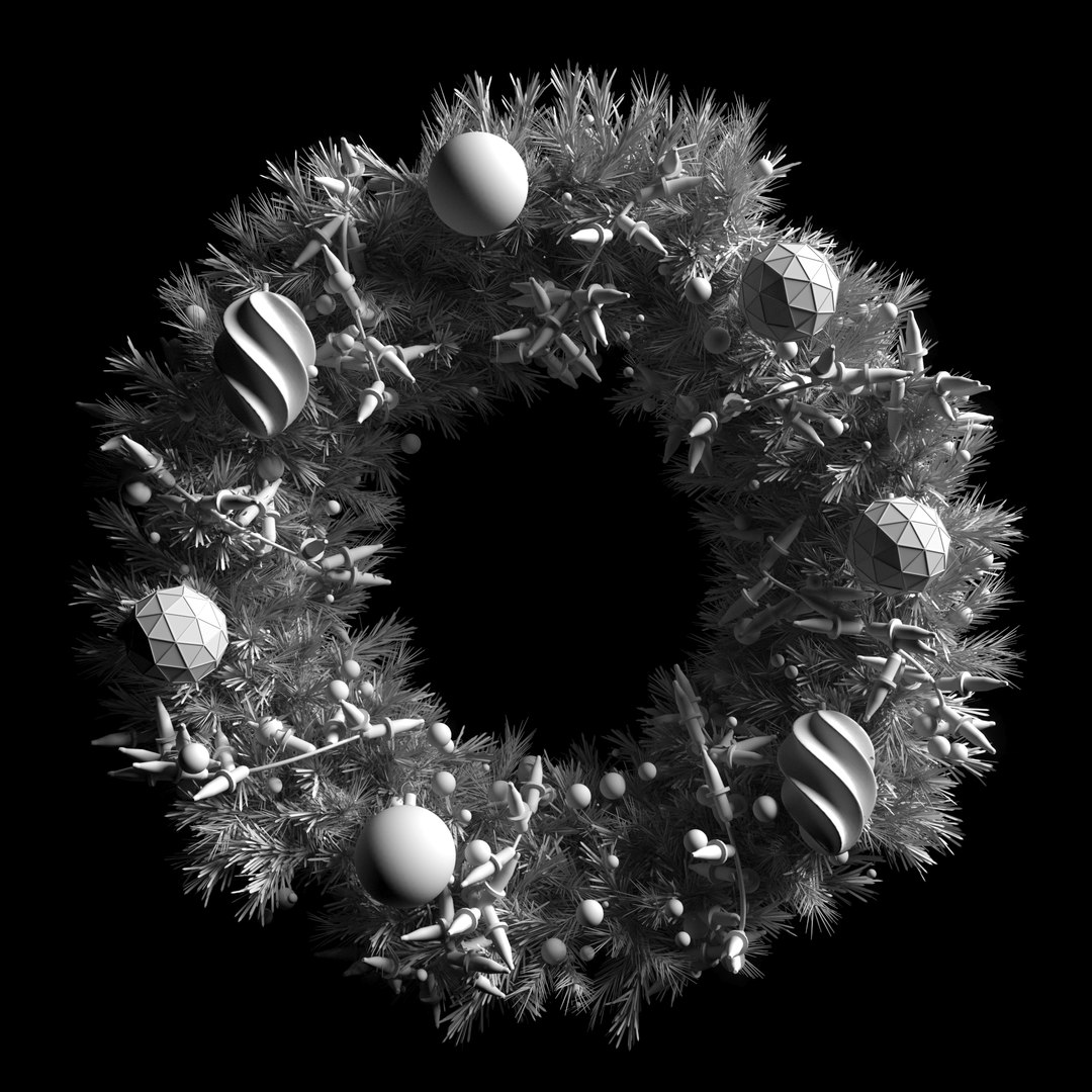Christmas Wreath 3D - TurboSquid 1659059