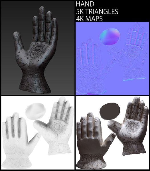 Mystic hand 3D model - TurboSquid 1801753