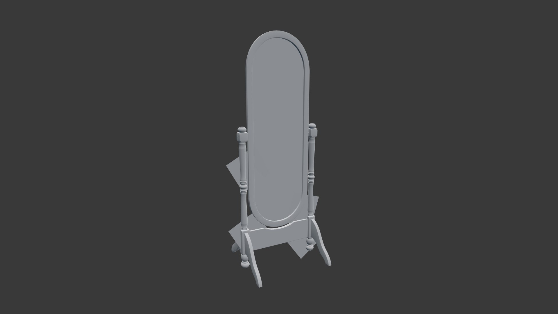 Free Antique Standing Mirror 3D Model - TurboSquid 1919790