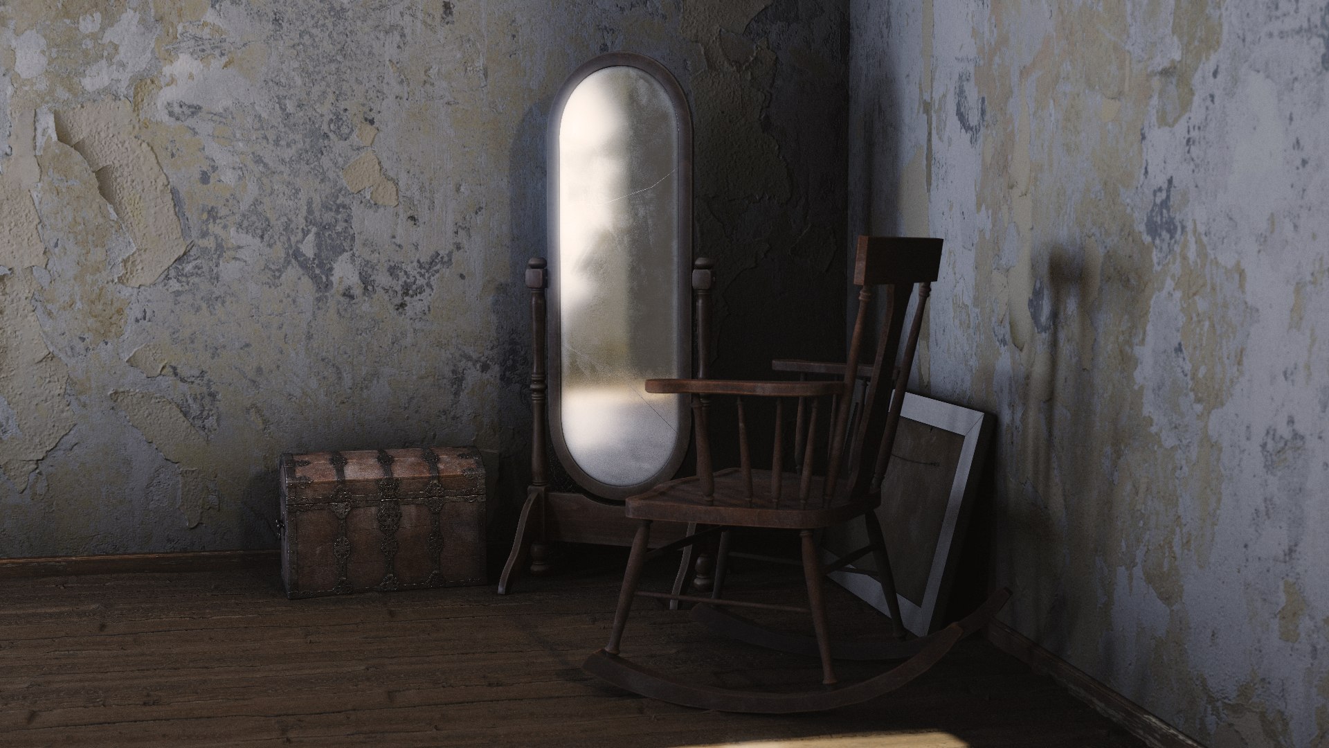 Free Antique Standing Mirror 3D Model - TurboSquid 1919790