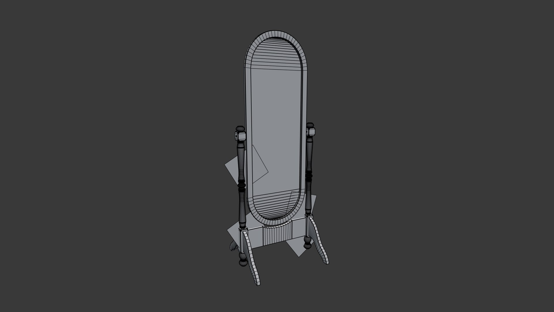 Free Antique Standing Mirror 3D Model - TurboSquid 1919790