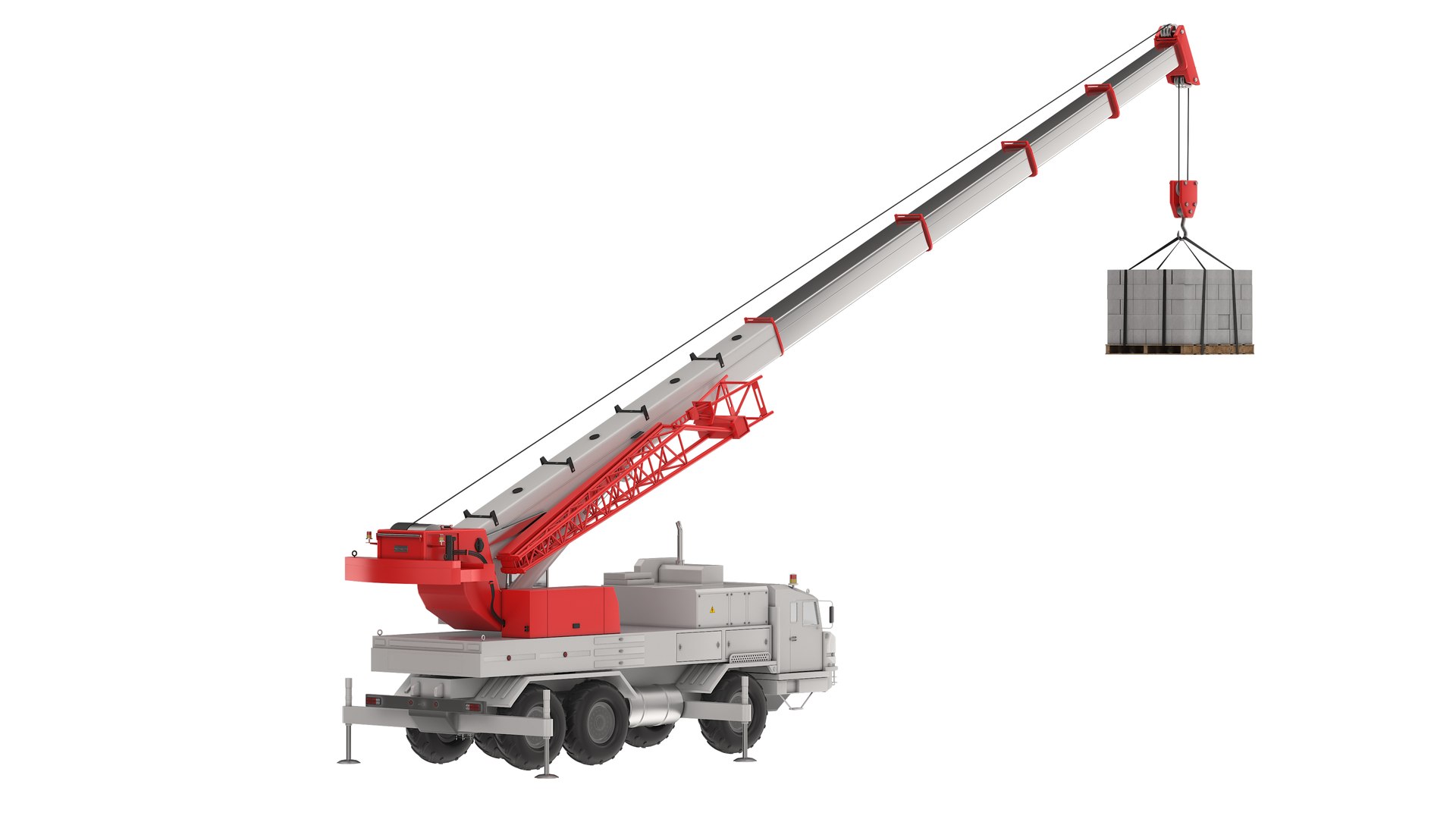 Compact Mobile Crane With Load 3D Model - TurboSquid 2258860