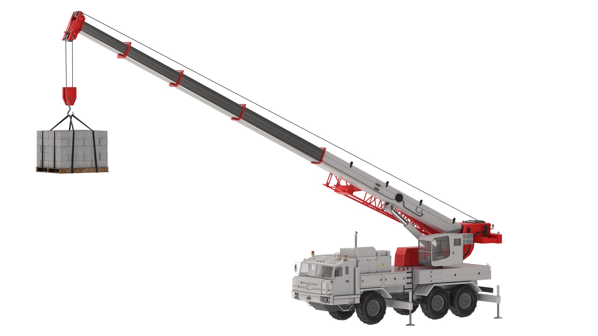 Compact Mobile Crane With Load 3D Model - TurboSquid 2258860