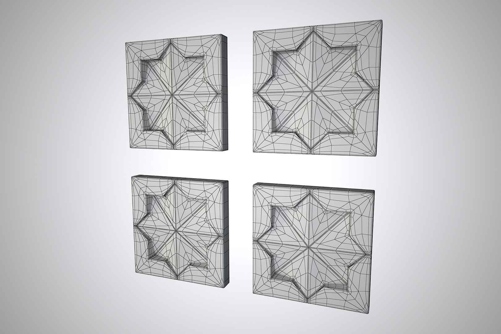 Pattern Wall 3D Model - TurboSquid 1445668
