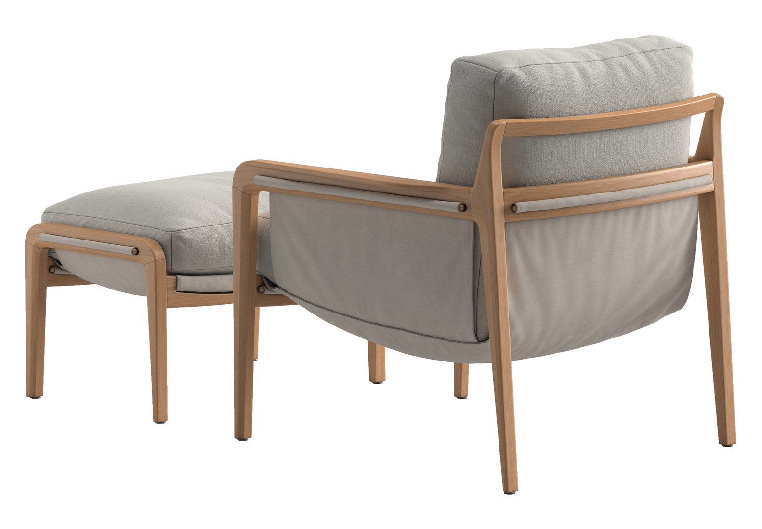 3D Alice Lounge and Ottoman - TurboSquid 2167981