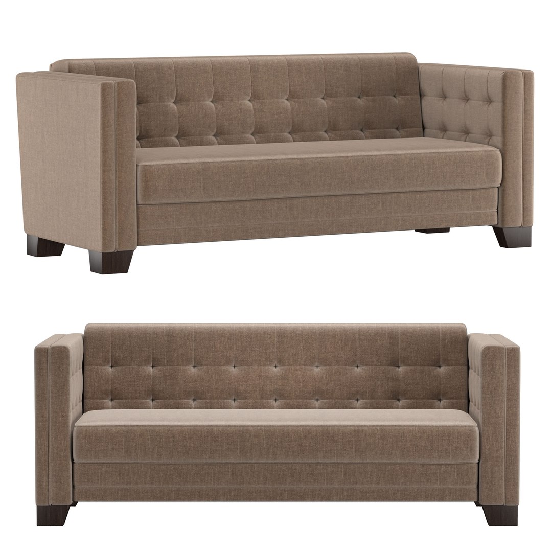 3D Hamilton Modern Linen Sofa - TurboSquid 1999276