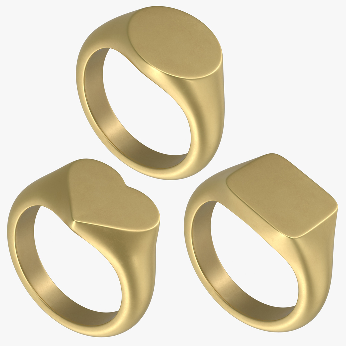 3D signet ring set - TurboSquid 1650891