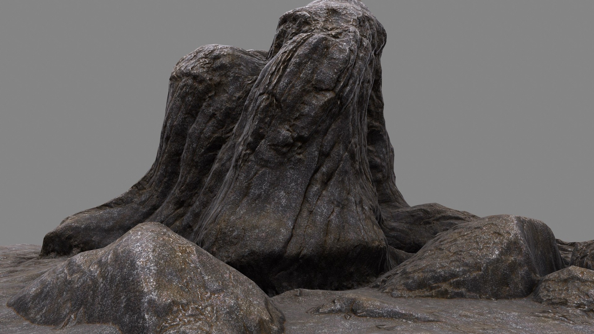 3d Rock Mountain Mount