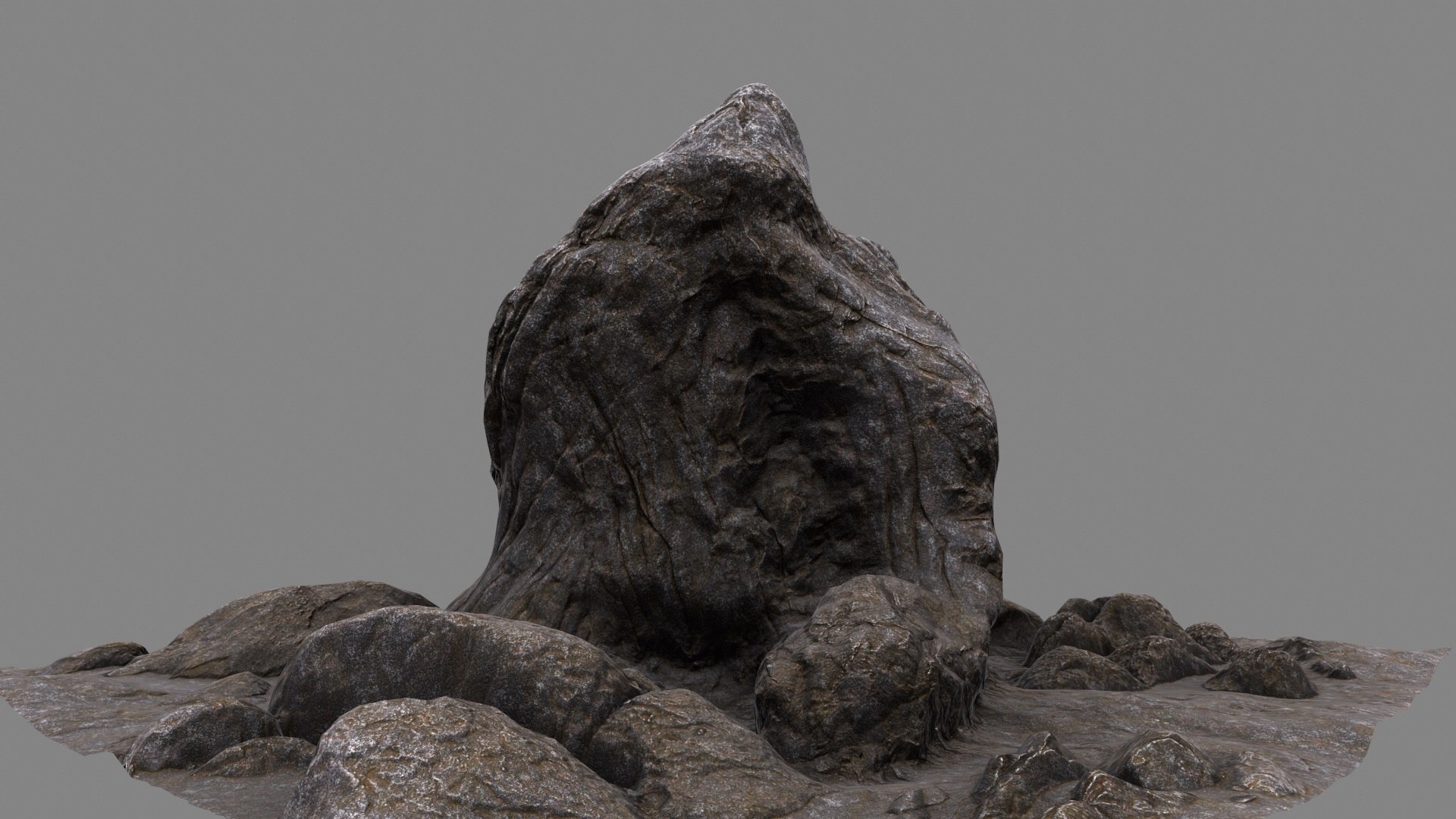 3d Rock Mountain Mount