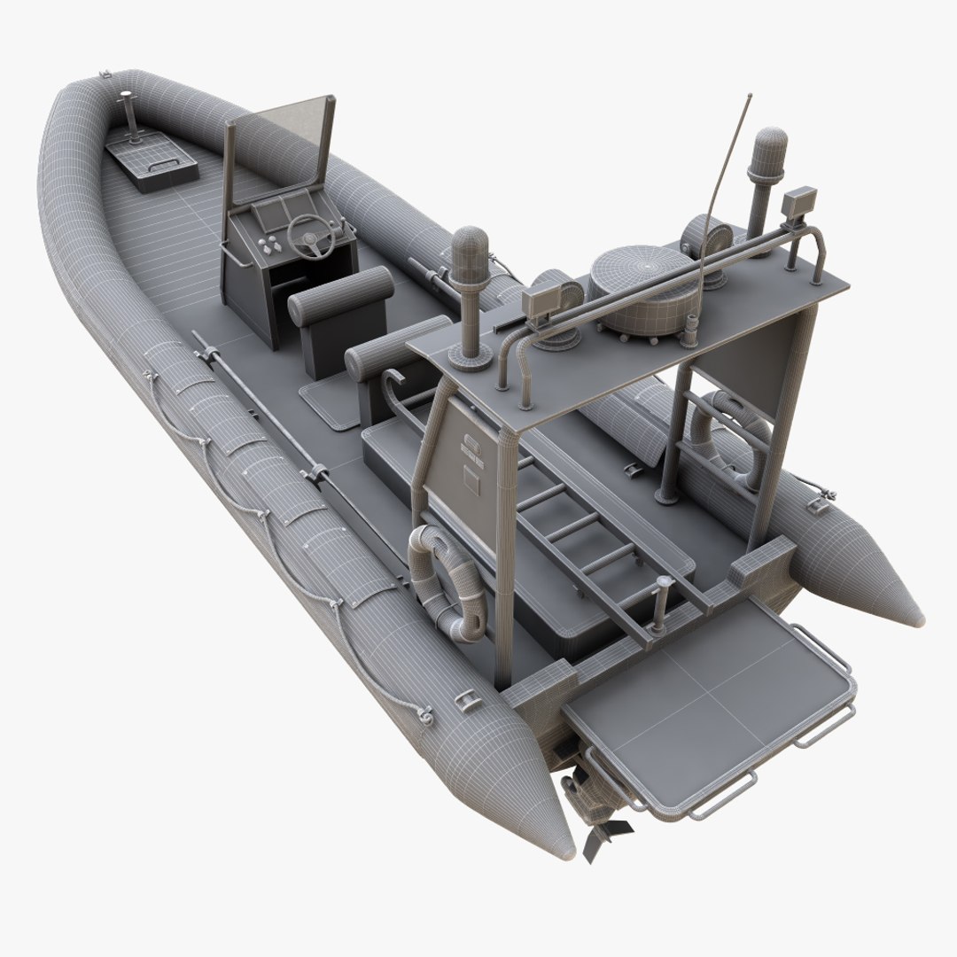 3d Inflatable Boat Model