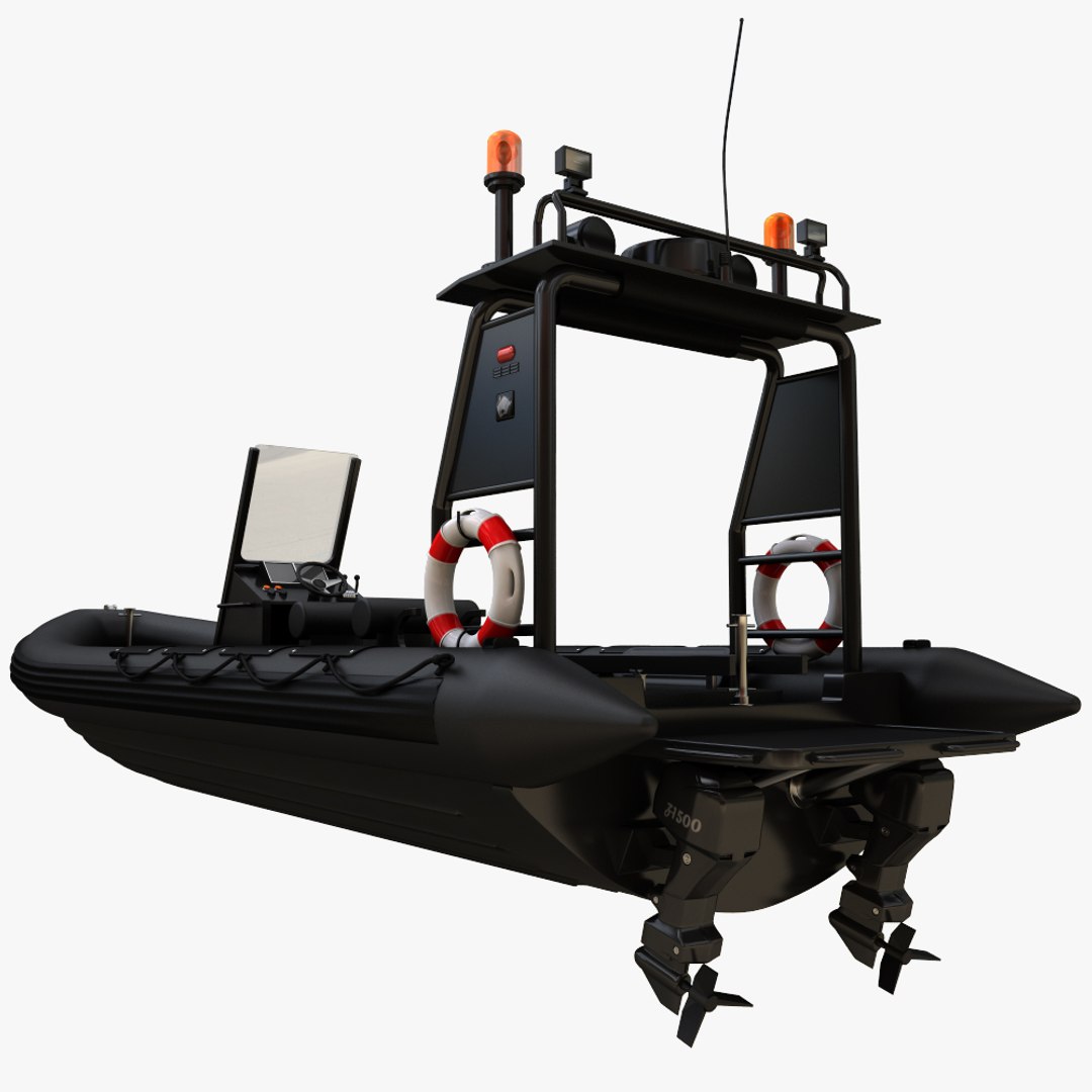 3d Inflatable Boat Model