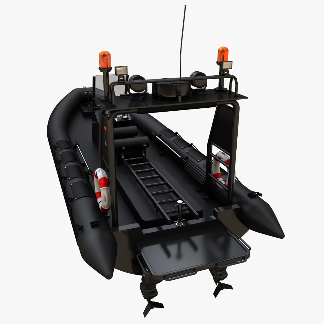 3d Inflatable Boat Model