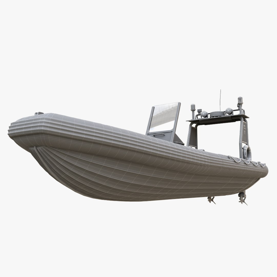 3d Inflatable Boat Model