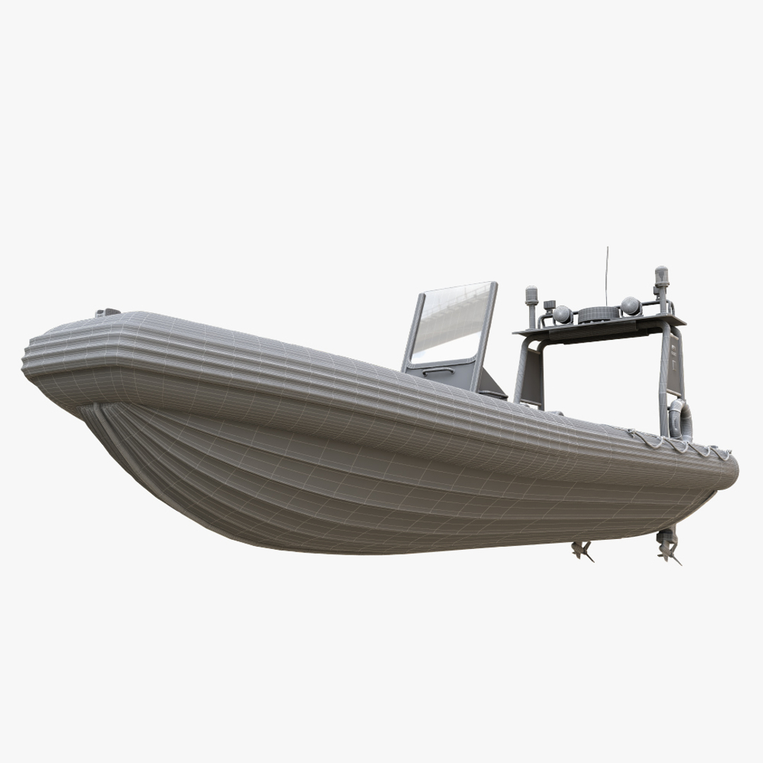 3d inflatable boat model