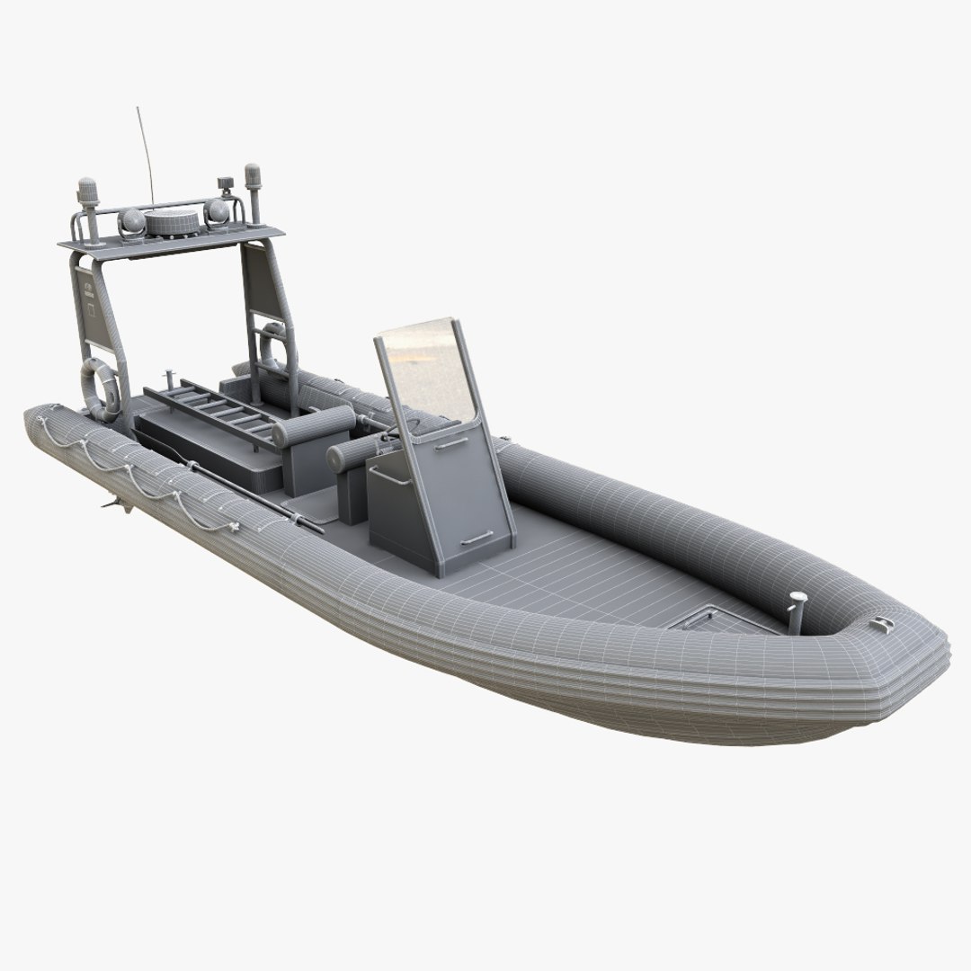 3d Inflatable Boat Model