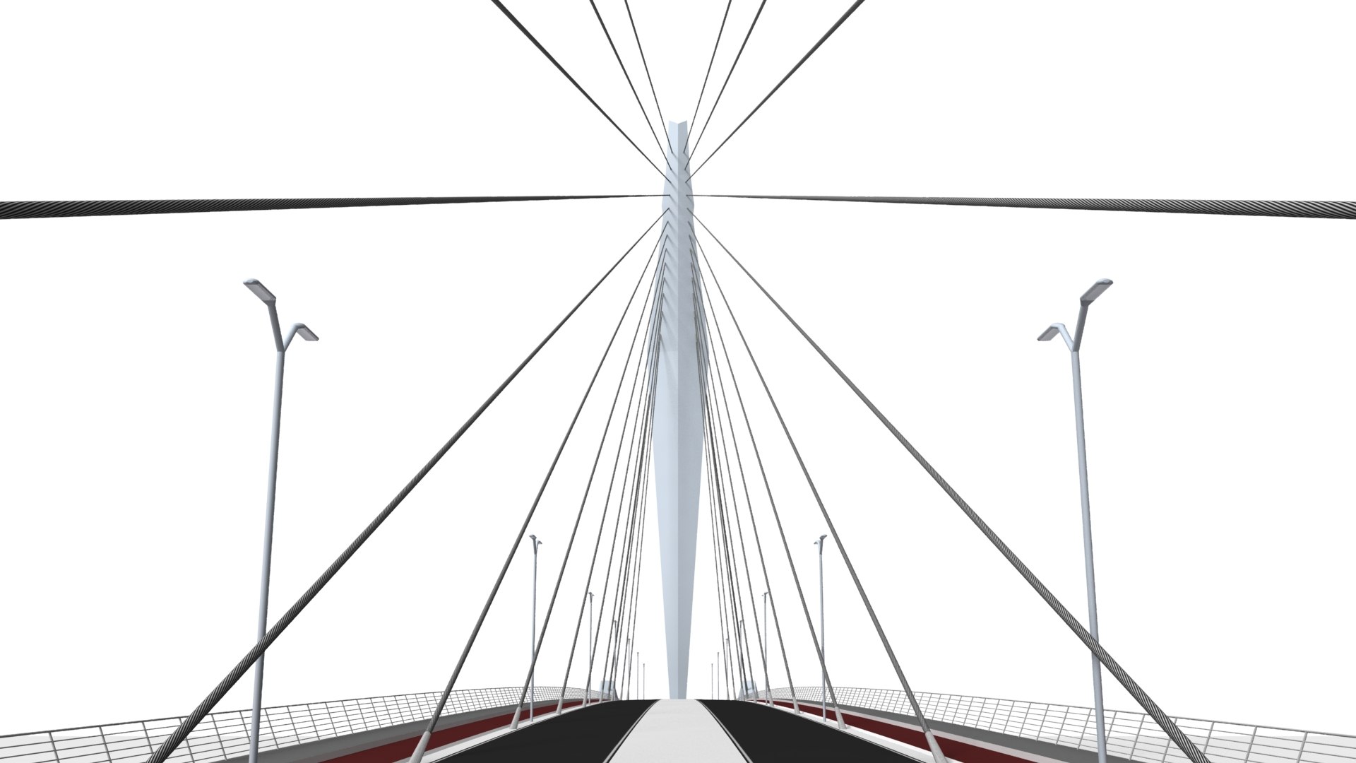 3D Pylon Bridge - TurboSquid 1326580
