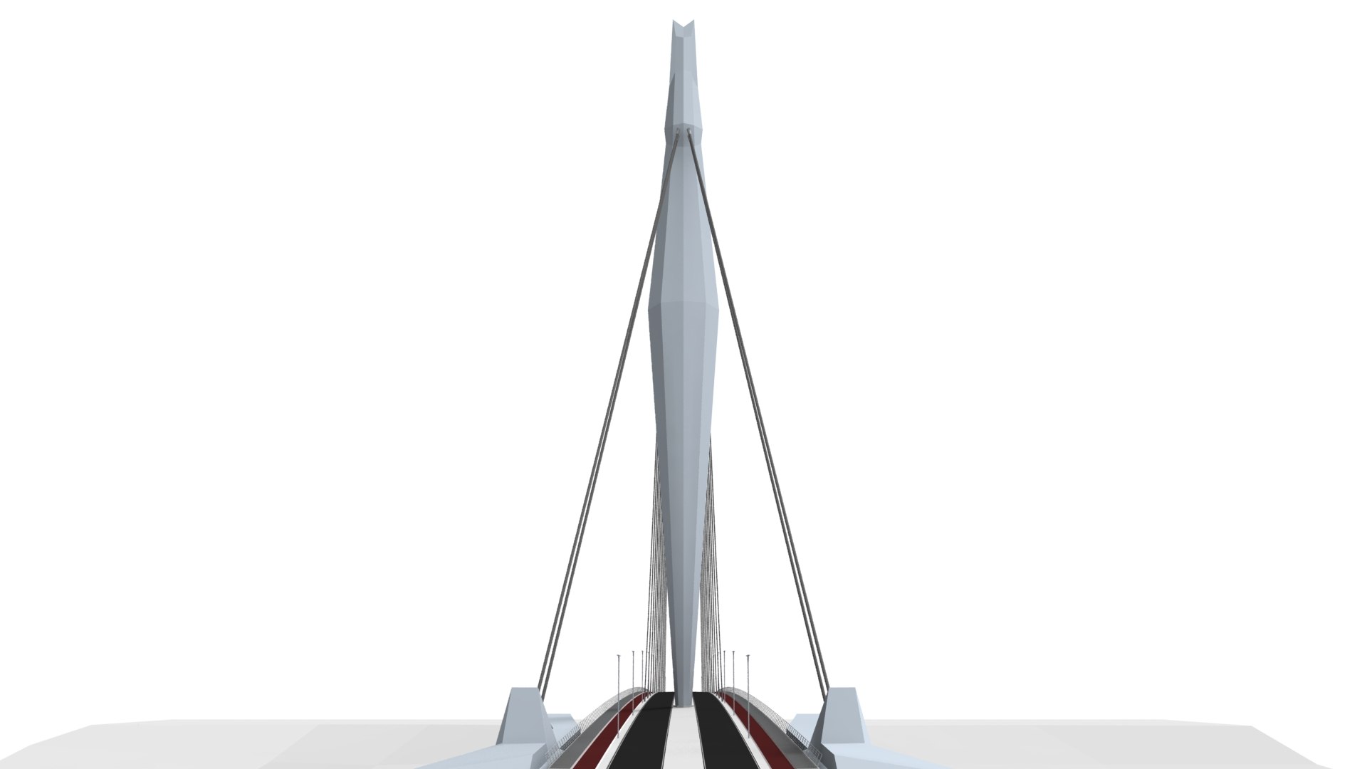 3D Pylon Bridge - TurboSquid 1326580