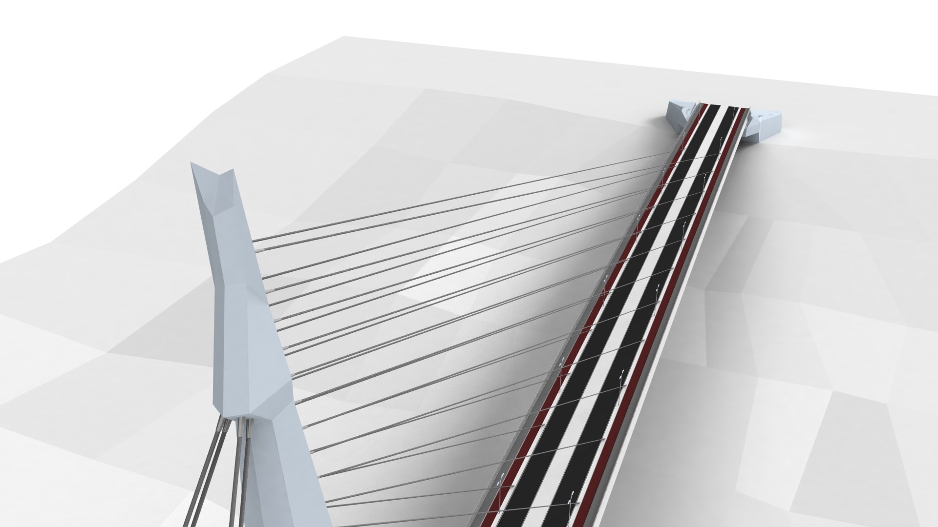 3D Pylon Bridge - TurboSquid 1326580