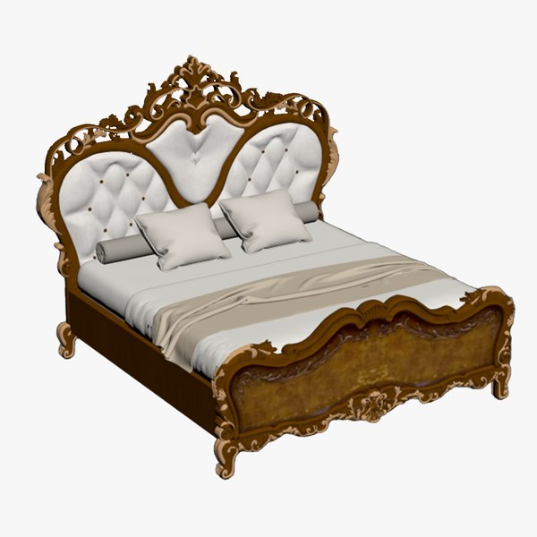 modelo 3d Cama clásica 2 - TurboSquid 2404793