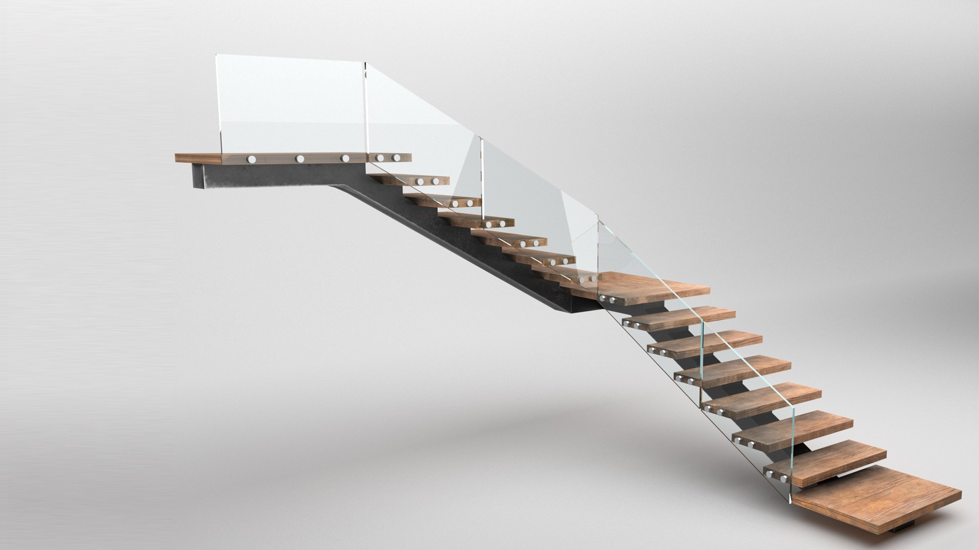 3 staircase models model - TurboSquid 1956820