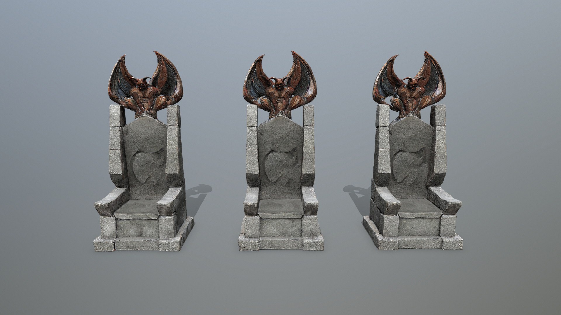 Devil Stone Throne 3D Model - TurboSquid 2262980