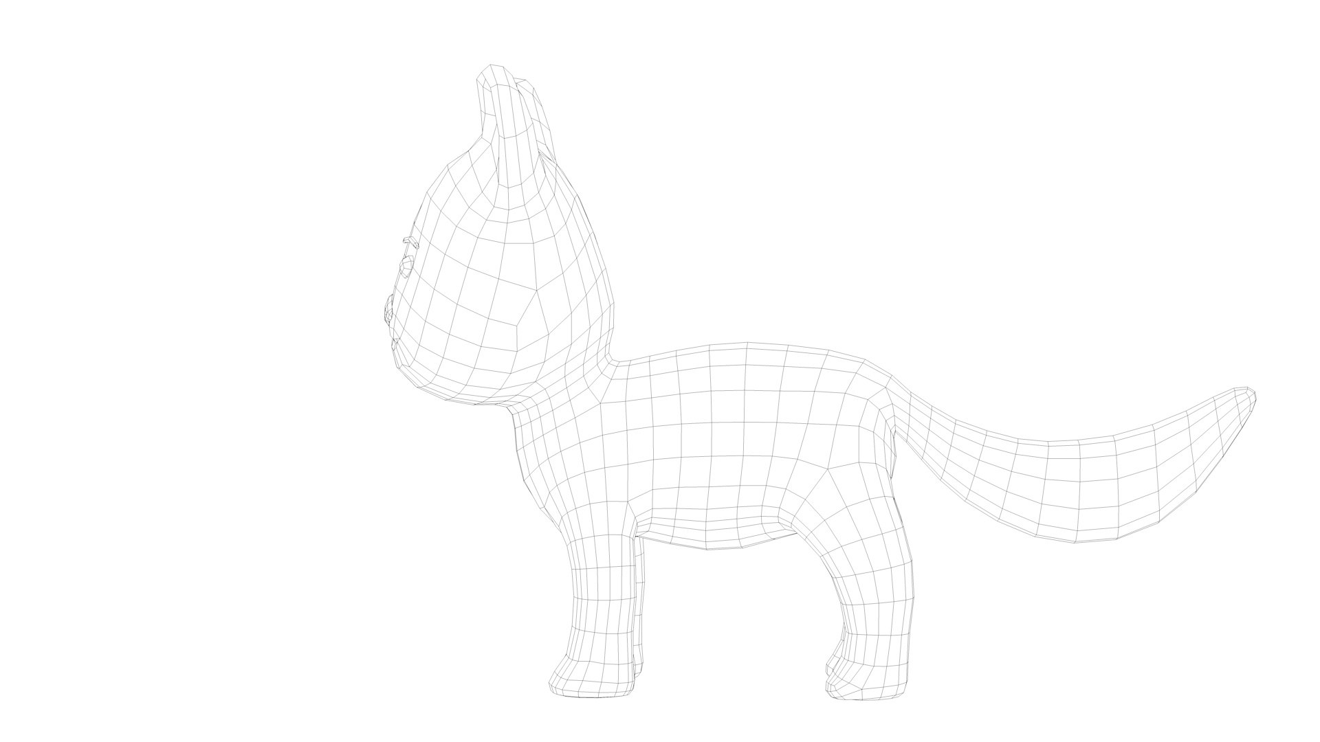 3D Cartoon Fox - TurboSquid 2090978