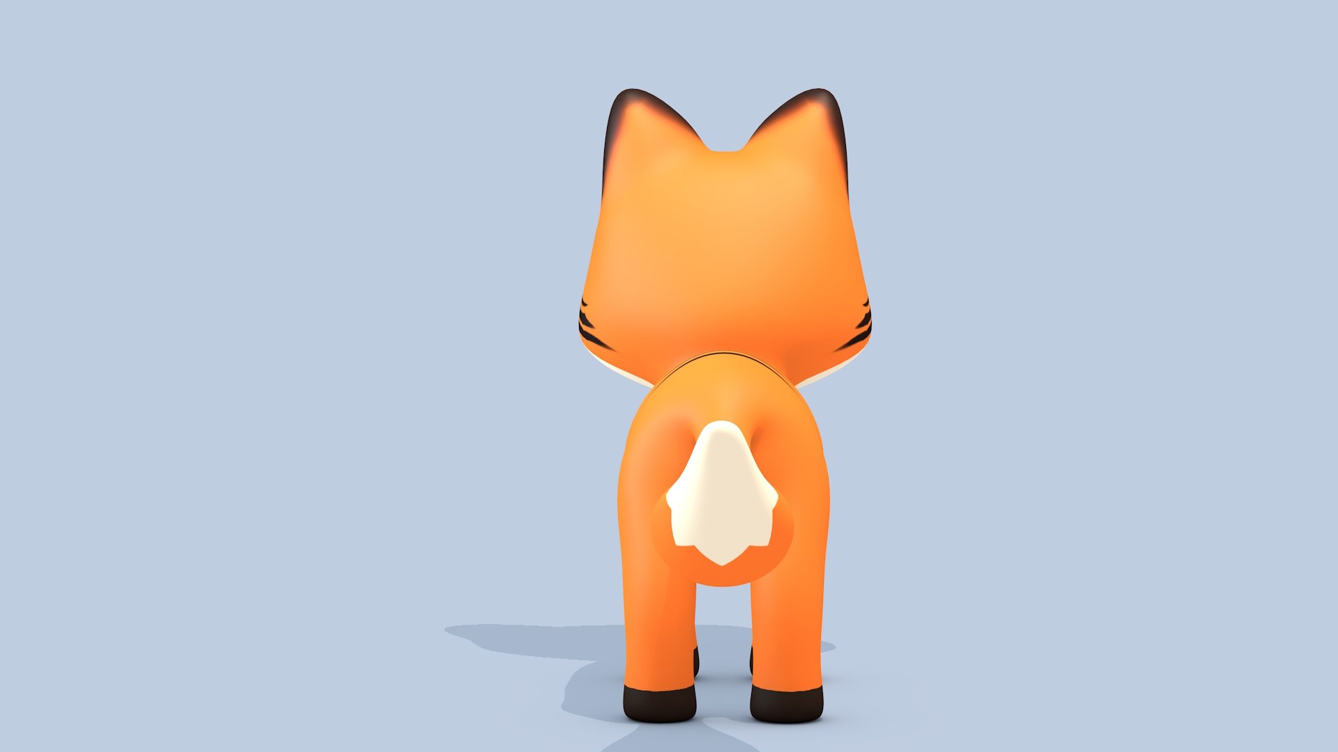 3D Cartoon Fox - TurboSquid 2090978