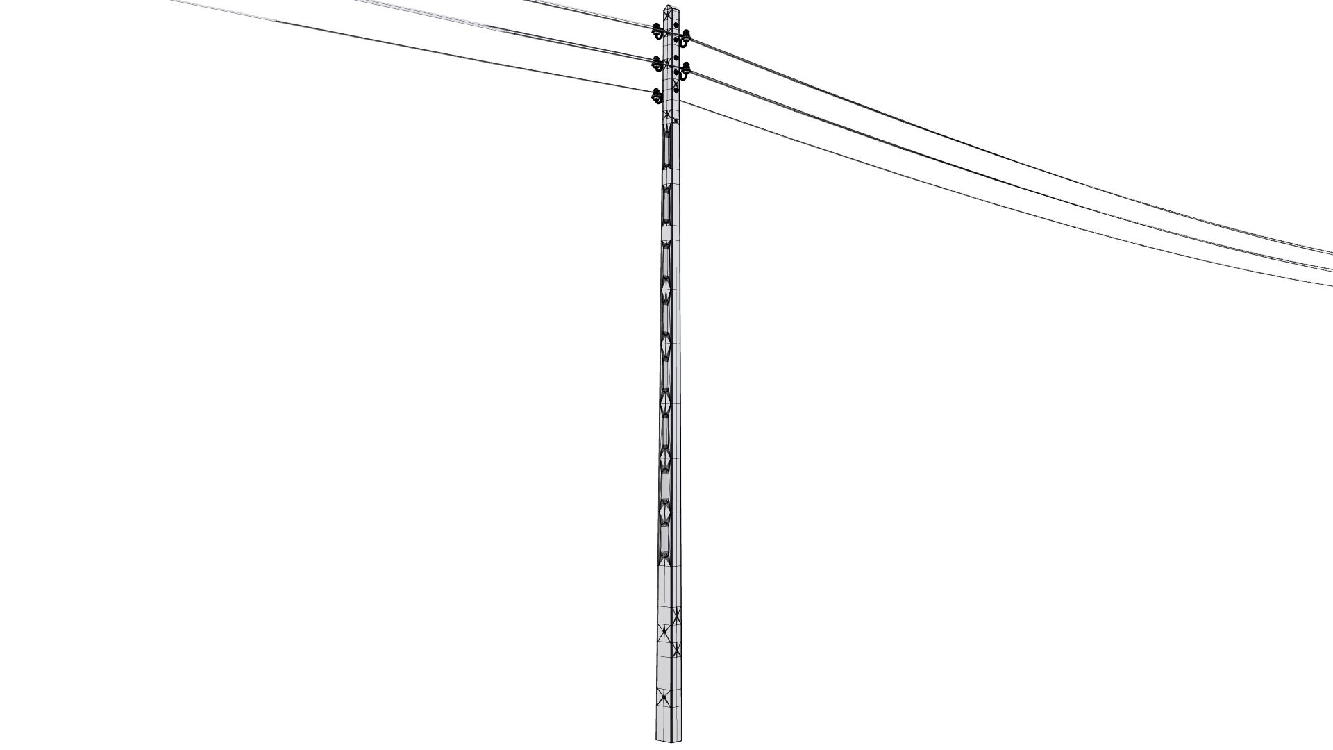 3D Street Utility Pole 13 Model - TurboSquid 1864057