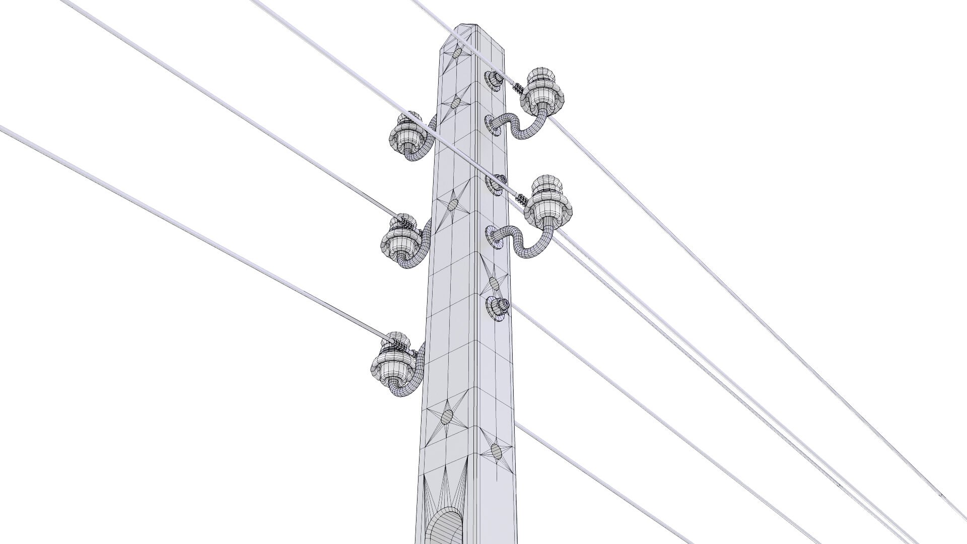 3D Street Utility Pole 13 Model - TurboSquid 1864057