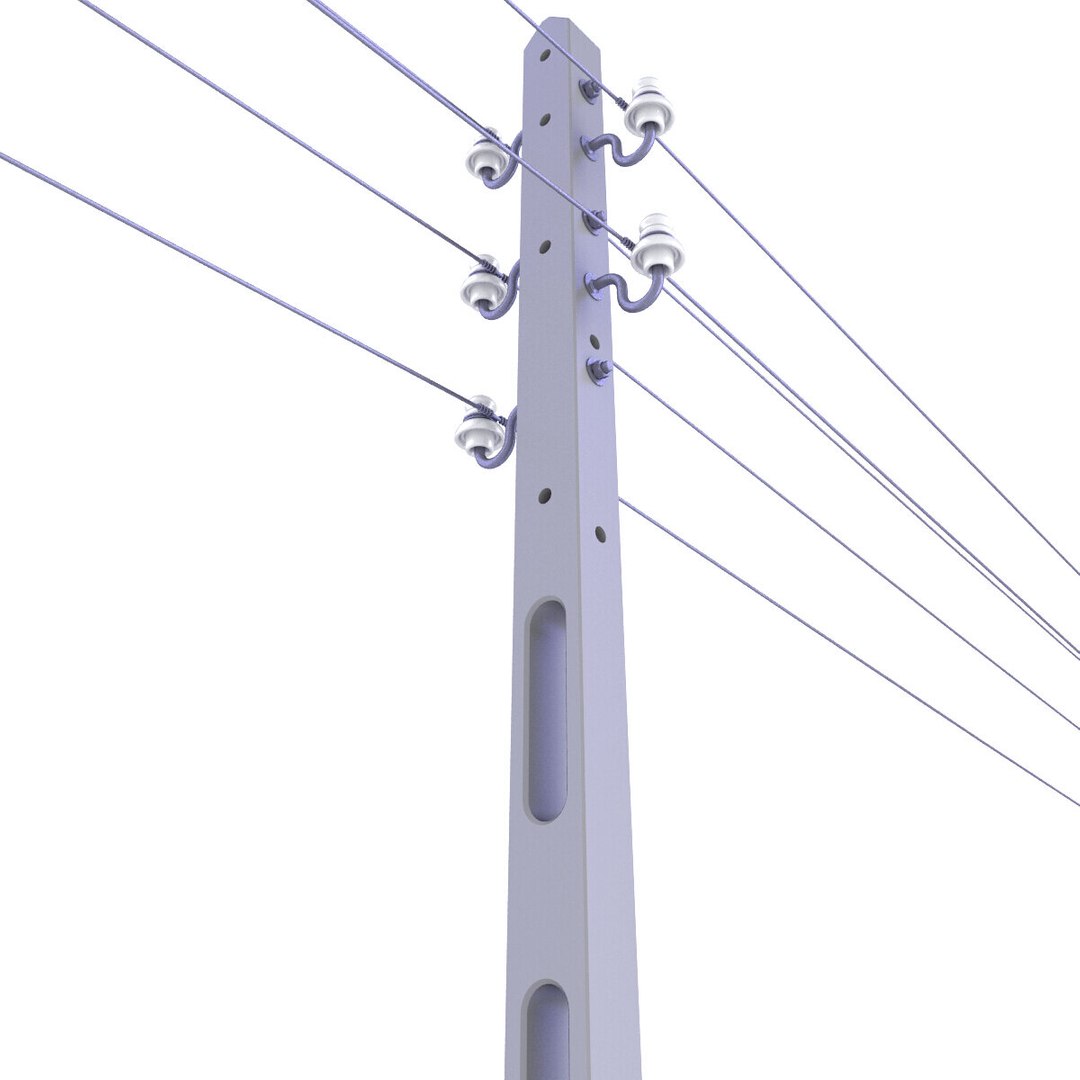 3D Street Utility Pole 13 Model - TurboSquid 1864057