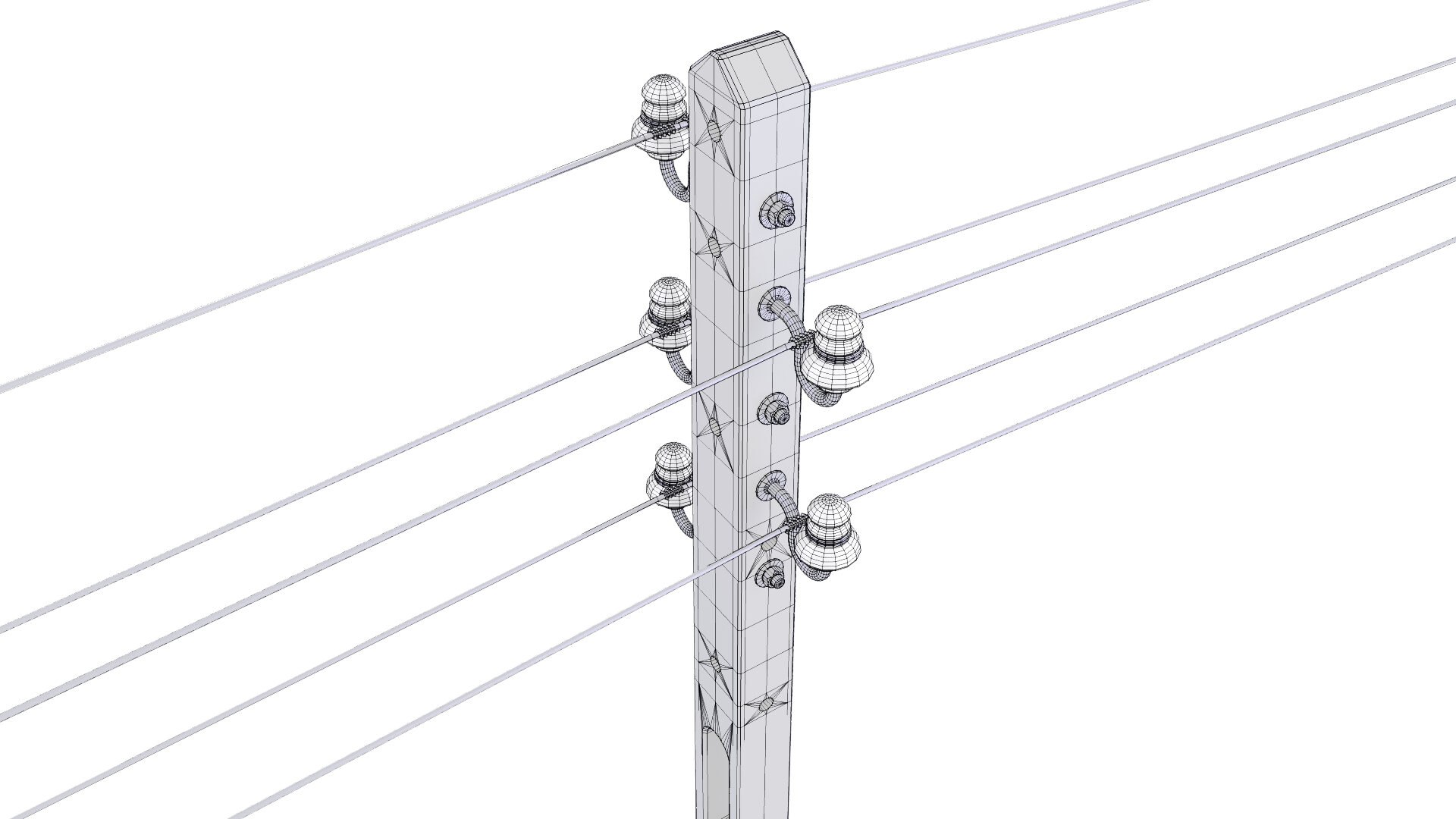 3D Street Utility Pole 13 Model - TurboSquid 1864057