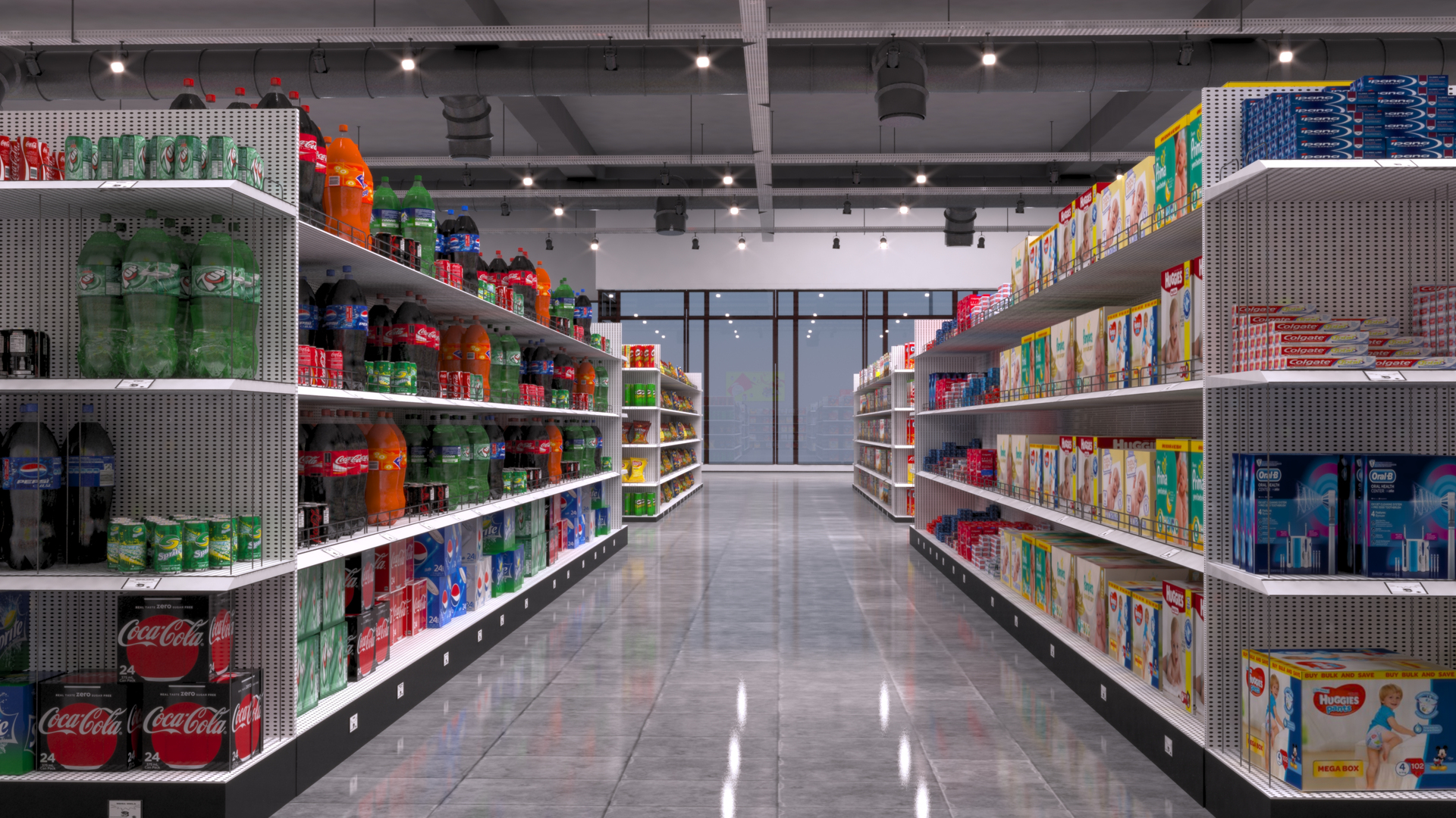 3D supermarket shop - TurboSquid 1428986