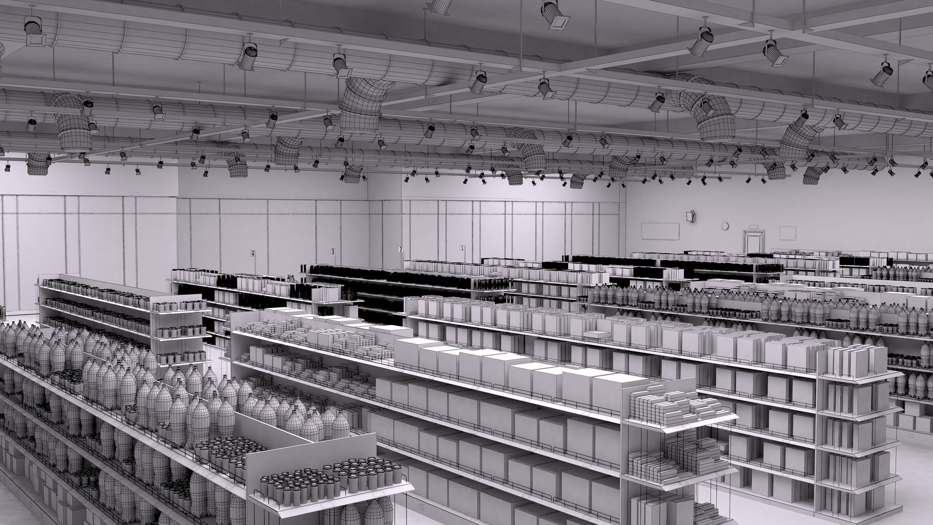 3D supermarket shop - TurboSquid 1428986