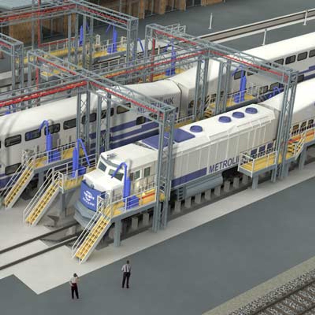 3d Metrolink Train