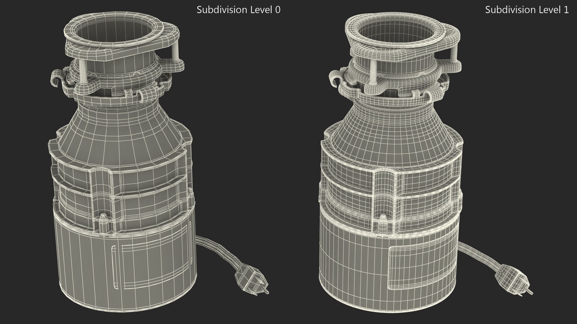 3D Food Waste Disposer - TurboSquid 2017688