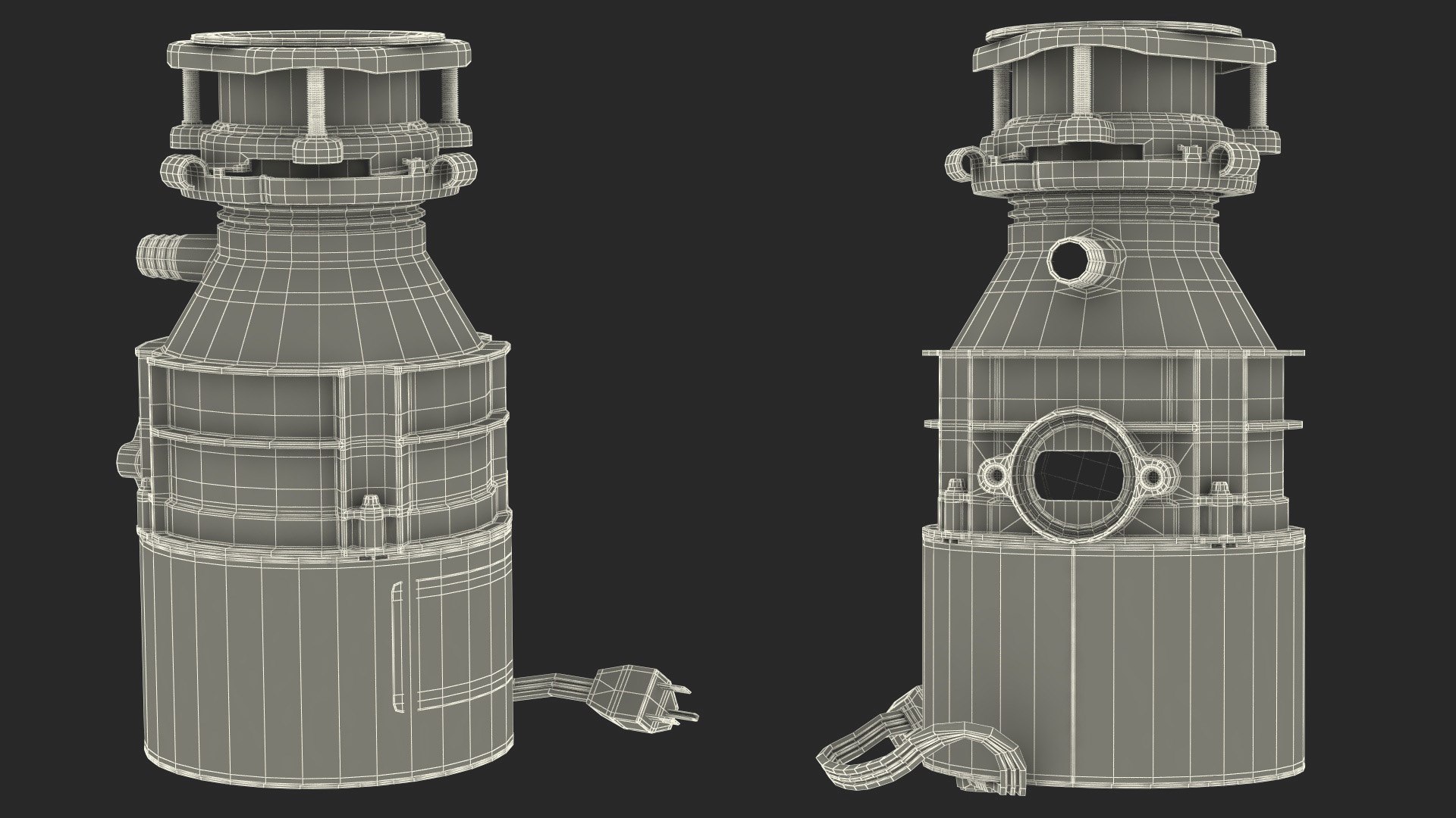 3D Food Waste Disposer - TurboSquid 2017688