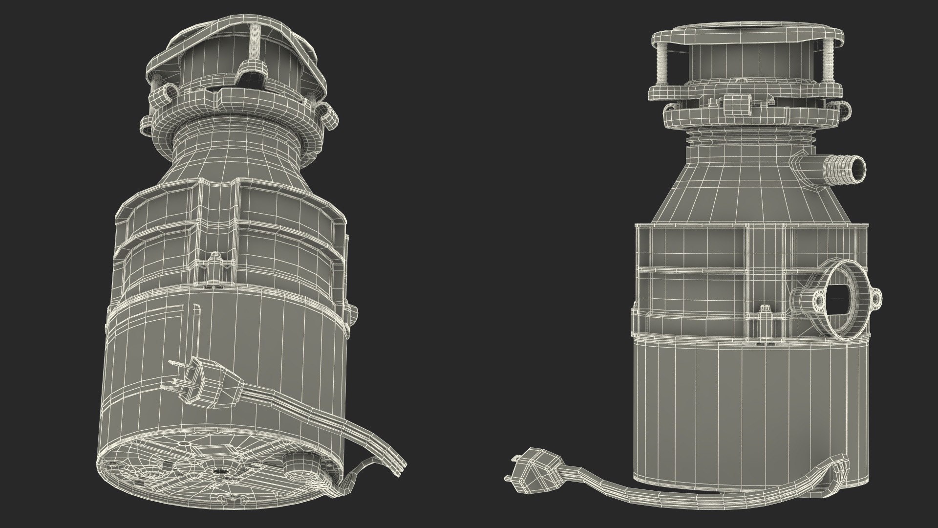 3D Food Waste Disposer - TurboSquid 2017688