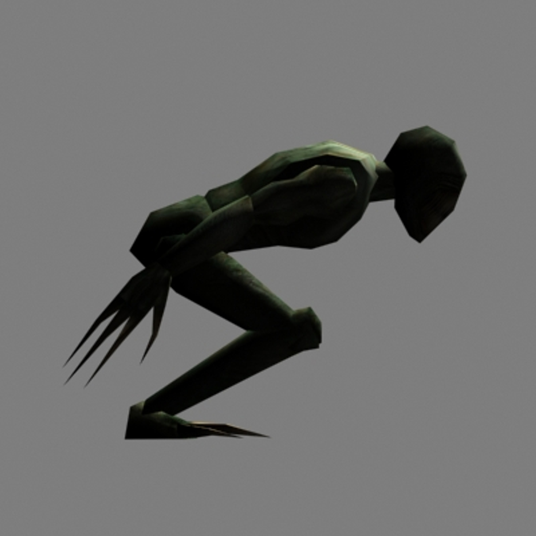 3ds max alien mutant animation