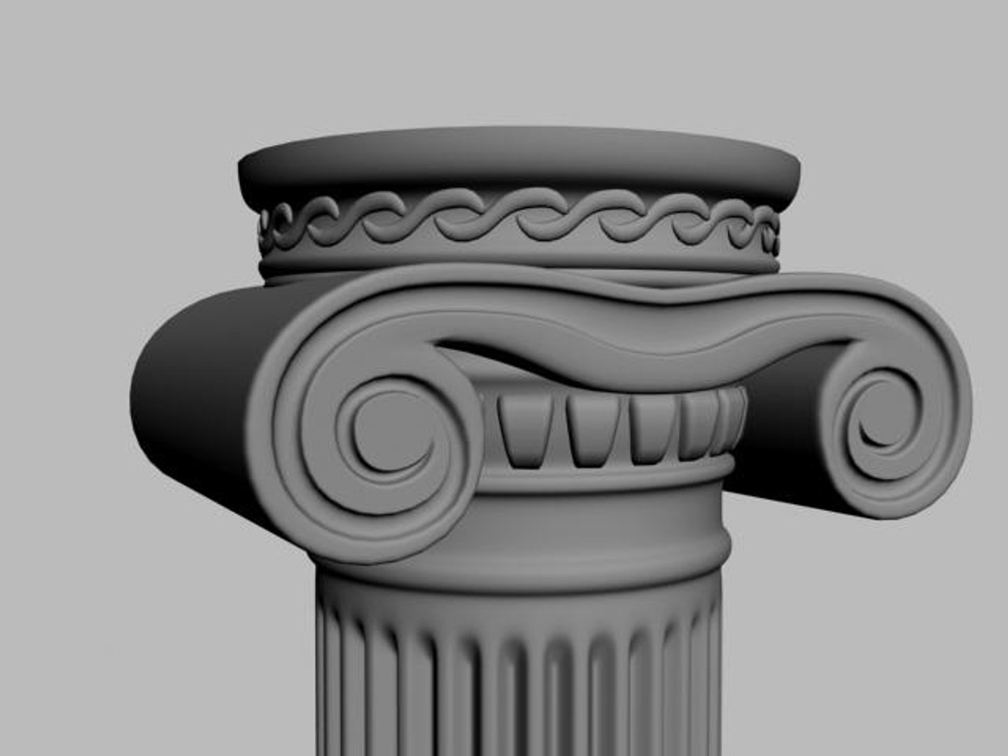 ionic column 3d model
