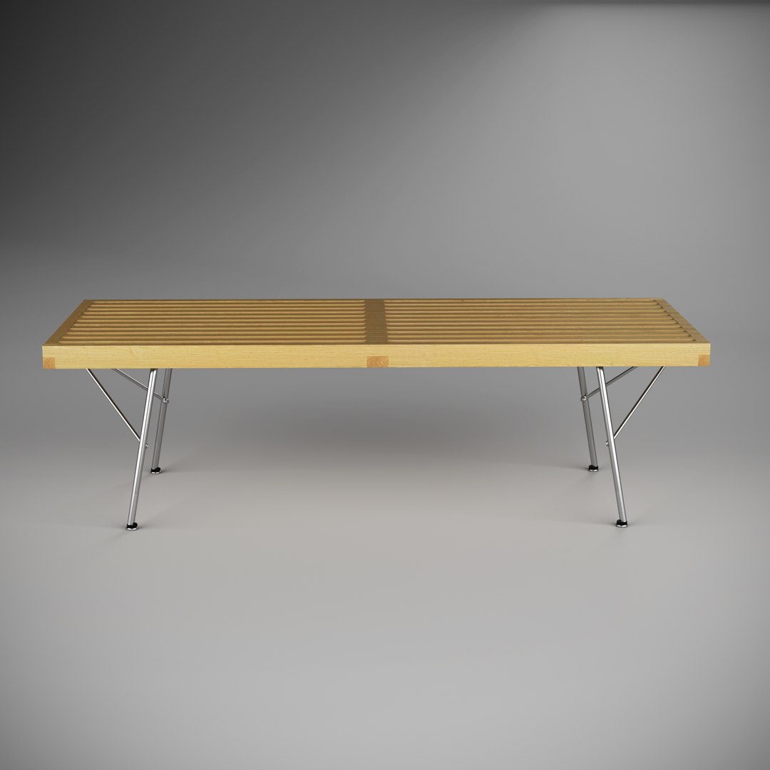 3d model nelson platform bench