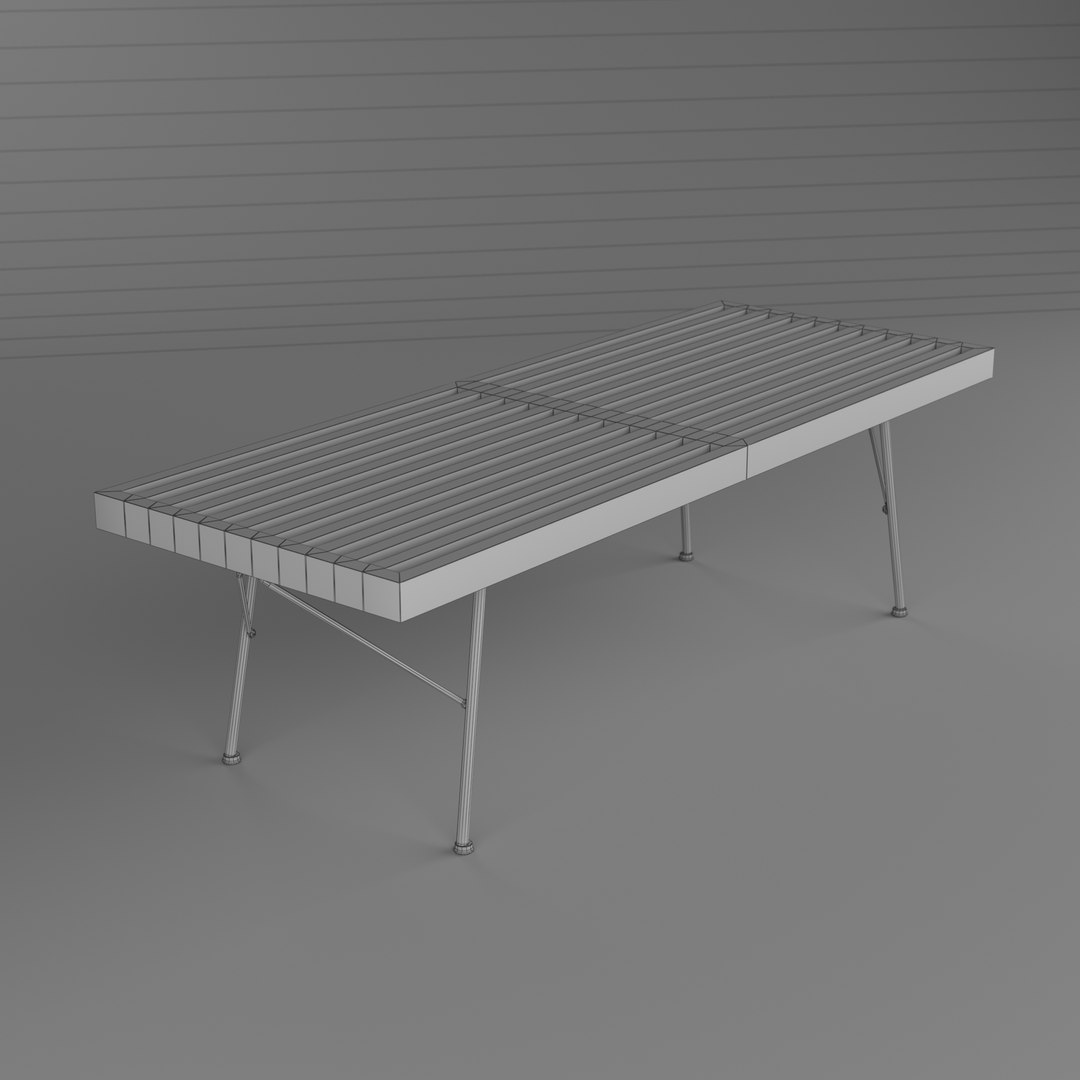 3d model nelson platform bench
