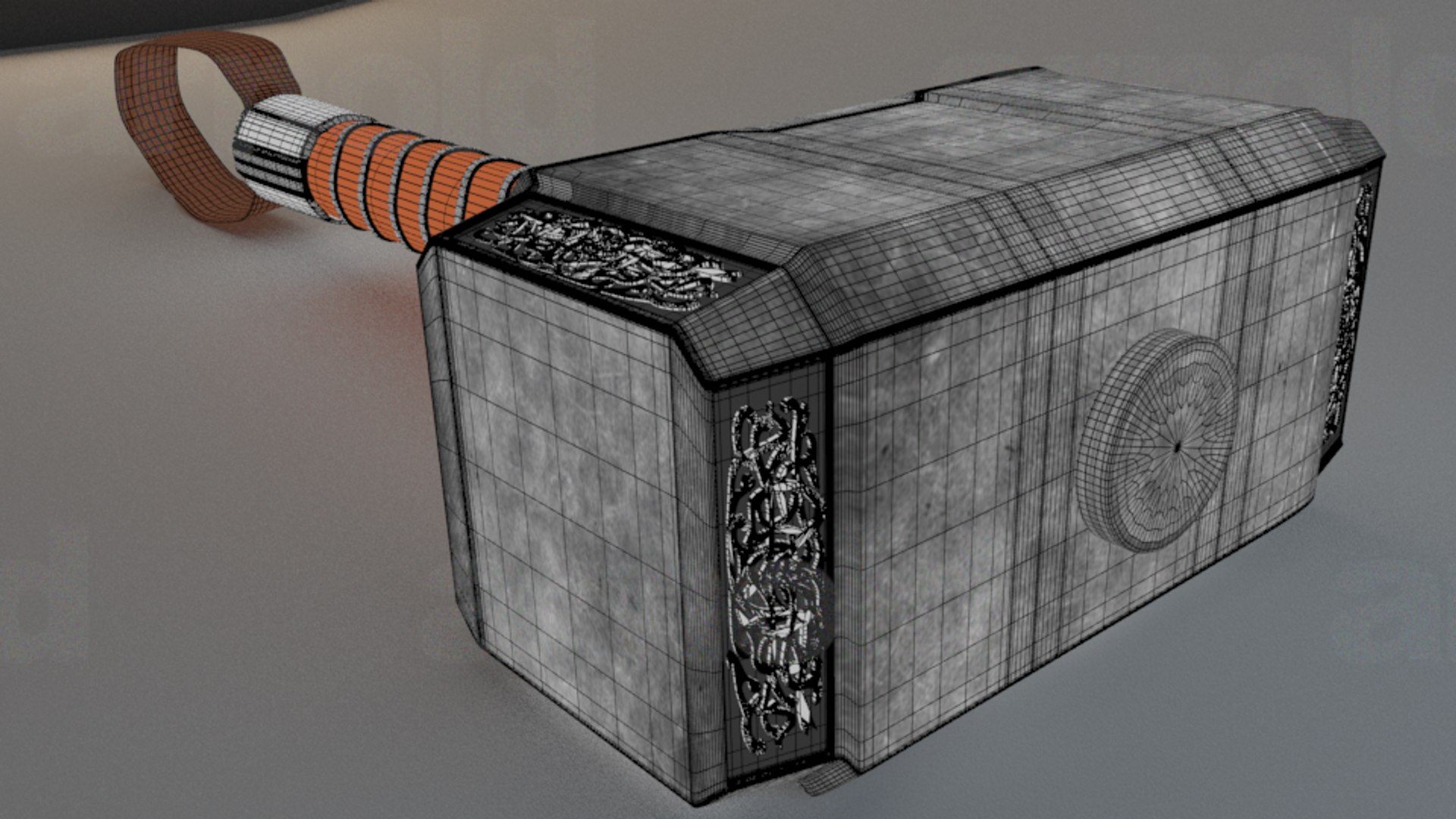 Replica Hammer Thor 3d Model