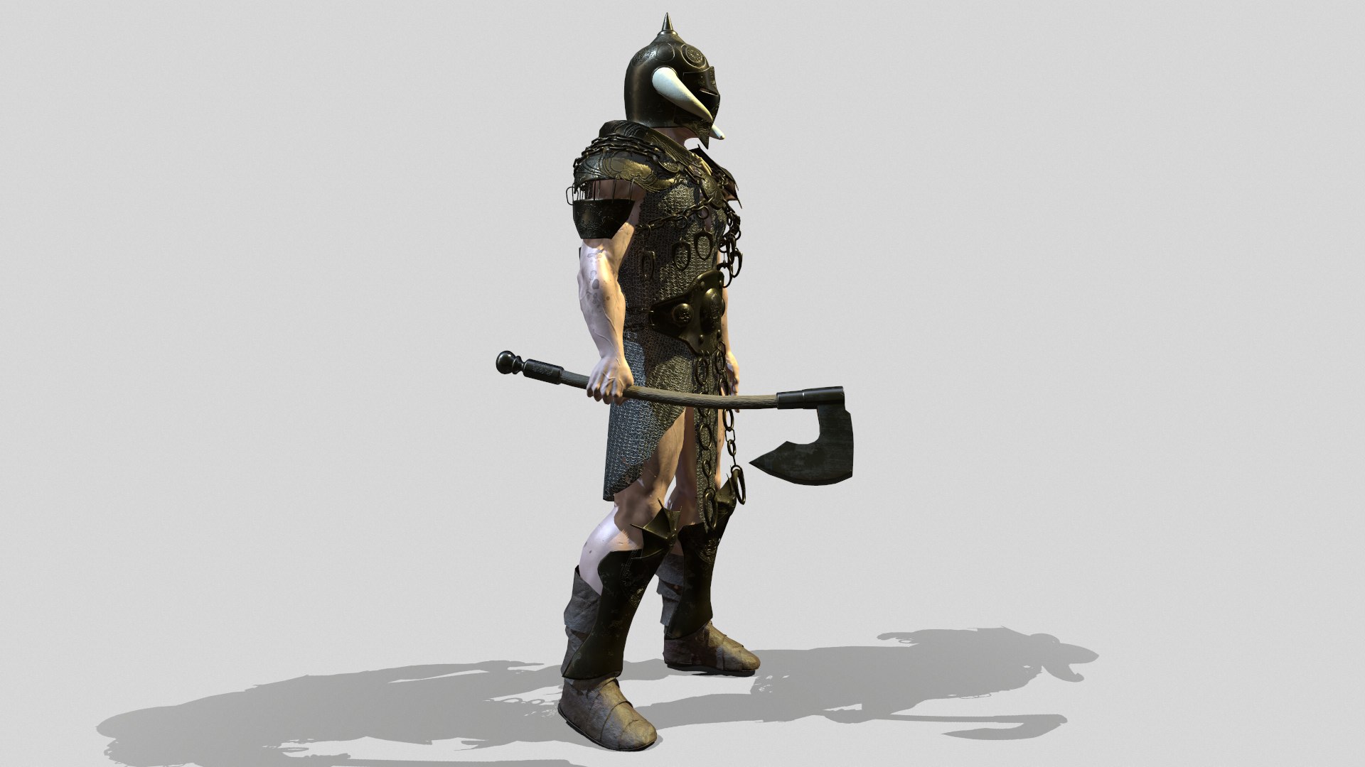3D Ancient Warrior - TurboSquid 2106694