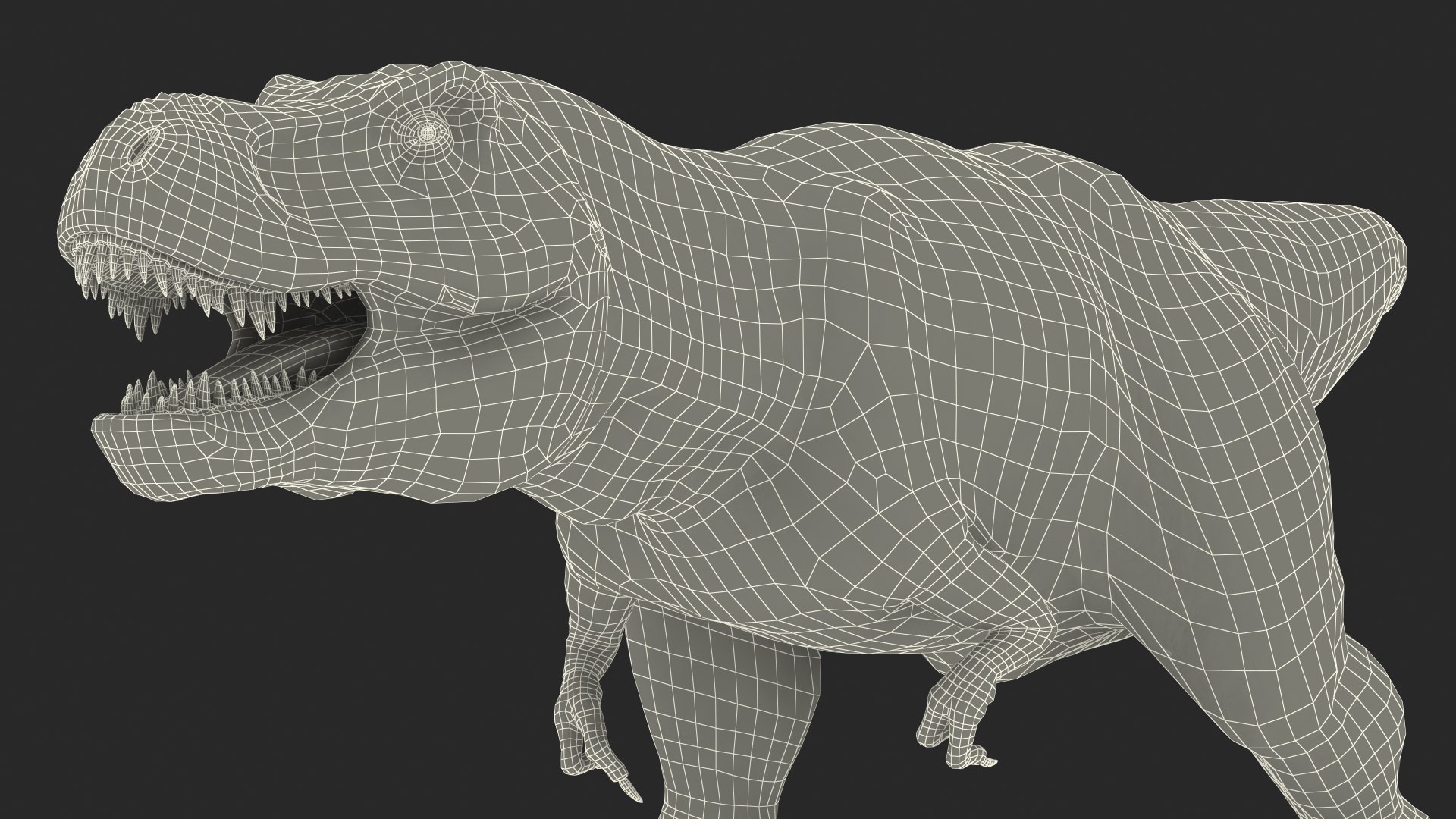 Tyrannosaurus Rex Skeleton Skin 3D Model - TurboSquid 1482366