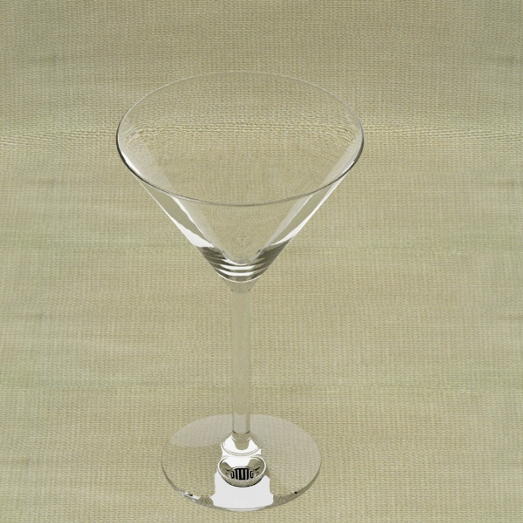 3d martini glass model