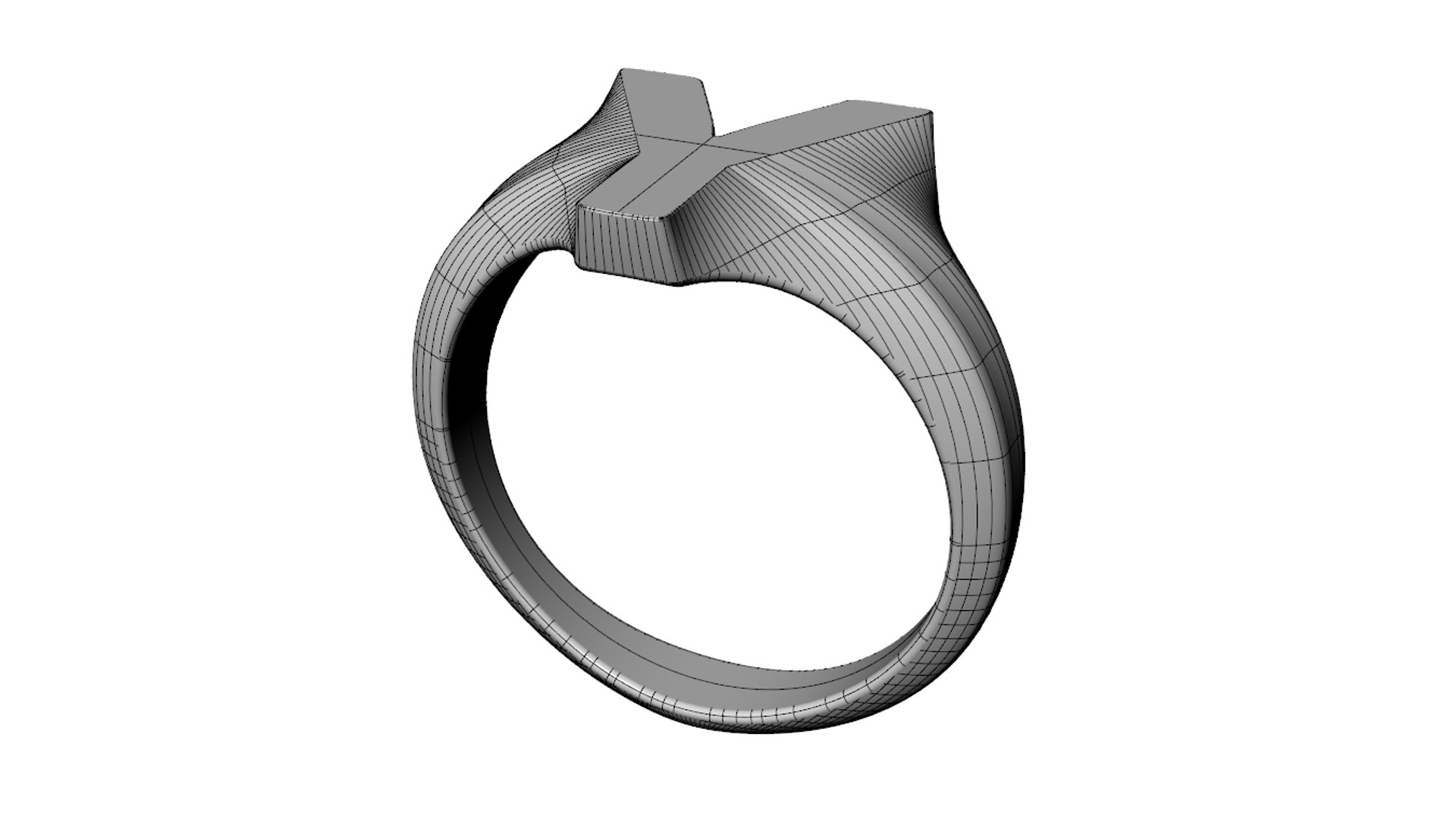 Alphabet Signet Ring Y 3D - TurboSquid 2088795