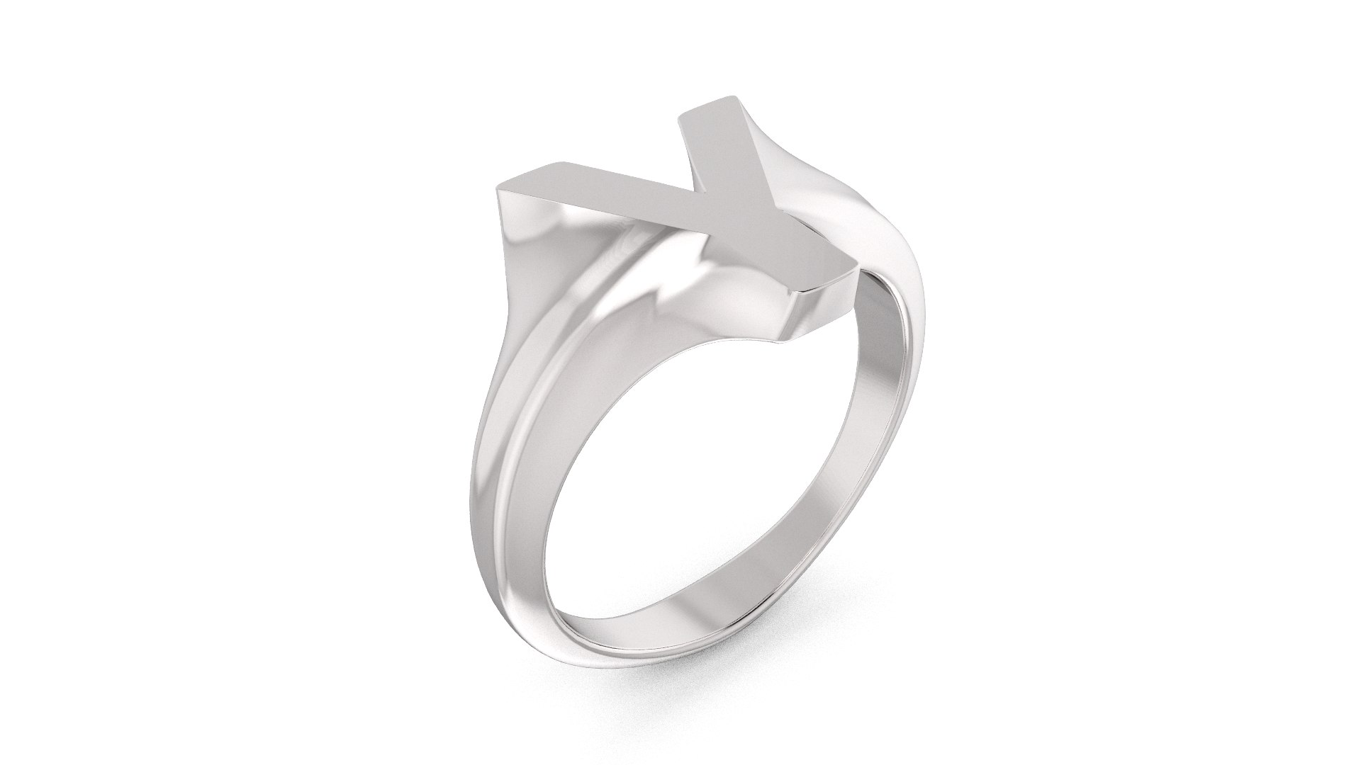 Alphabet Signet Ring Y 3D - TurboSquid 2088795