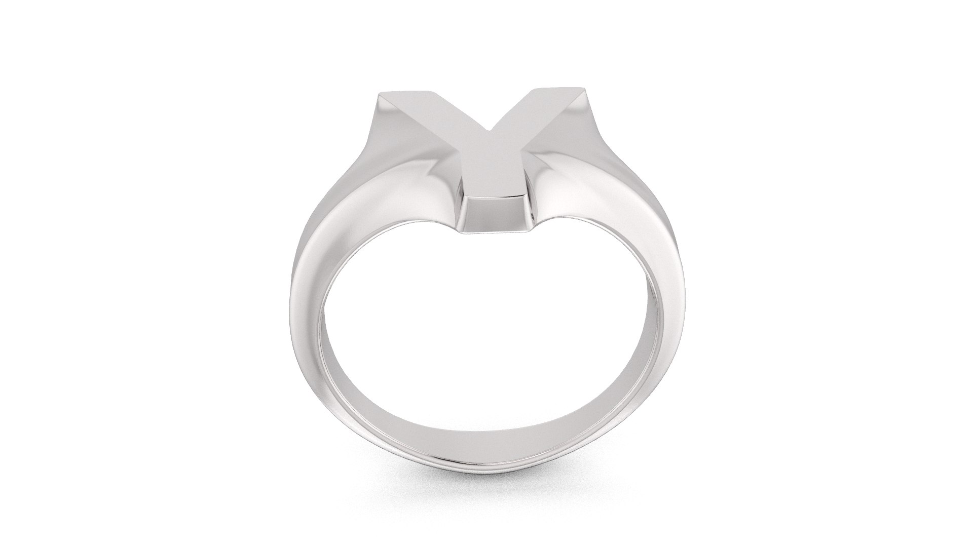 Alphabet Signet Ring Y 3D - TurboSquid 2088795